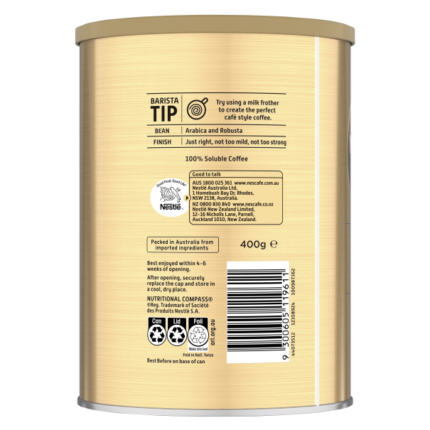 Coffee Tin 400g - NESCAFÉ Gold - Nestlé Professional