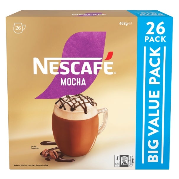 NESCAFÉ® Mocha Sachets 26 Pack | Nestlé Professional AU