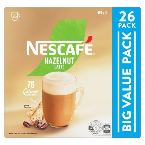 nescafe latte hazelnut